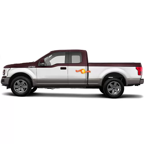 Ford F-150 (2009-2014) Crew Cab 6.5 Bed Custom Vinyl Decal Wrap Kit ...