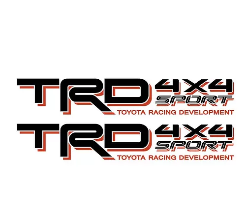 TRD 4x4 PRO Sport Off Road Chuck Norris signature Side Vinyl Stickers ...