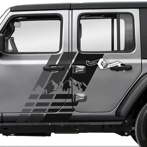 Jeep Wrangler (2007-2016) 2-door Custom Vinyl Decal Wrap Kit - Splash