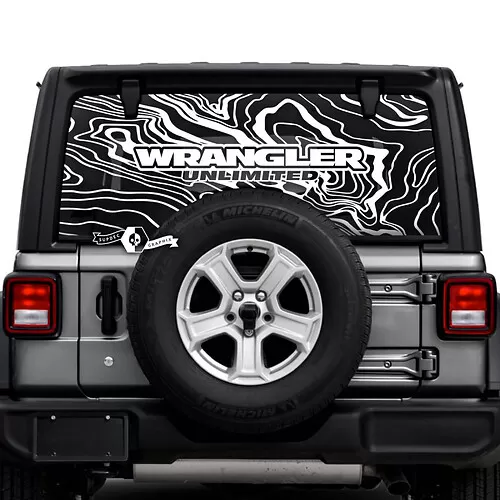 Jeep Wrangler Blackout Lizard Mojave Vinyl Hood Decal JK JKU LJ TJ