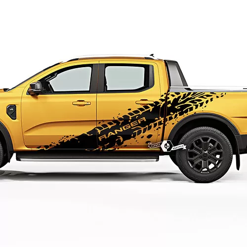 Pair Ford F-150 XLT Bed Mud Graphics Side Decals Stickers