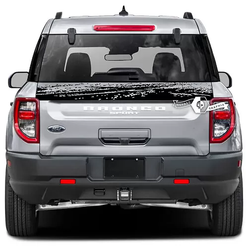 Pair Ford Ranger Raptor Destroyed Tire Tracks Bed Side Vinyl Decals