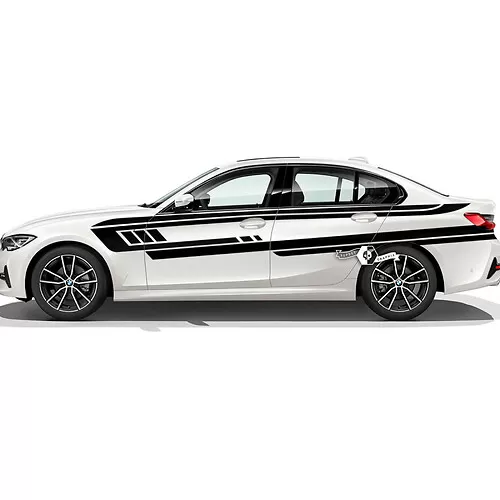 Pair BMW M2 M240 G42 F22 F87 M Performance Rocker Panel Side Stripes ...