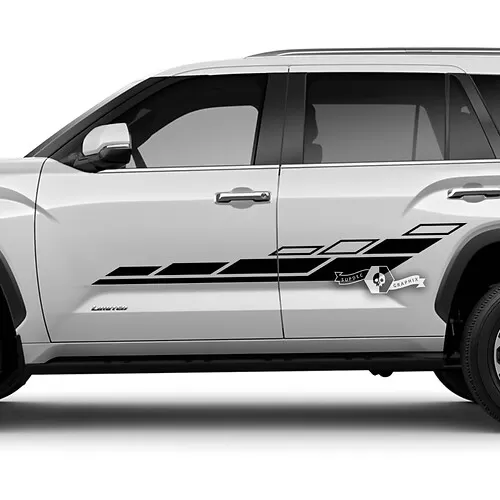 Pair Toyota Tundra TRD Retro Vintage SunSet Doors Stripe kit Vinyl ...