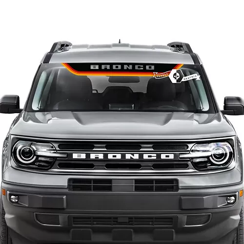 Ford Bronco Tailgate Bed Old School SunSet Splash Wrap Decals Stickers