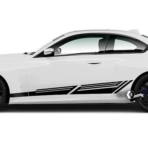 BMW M2 M Performance Rocker Panel Vinyl Stripe Decals
