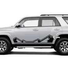 Pair 4Runner Side Door Vinyl Mountains Rocker Panel Trim Vinyl Decals ...