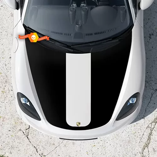 2 Colors Porsche 991 gt3 Stickers Kit Hood Roof Tail Spoiler Wrap Full ...