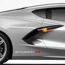 Pair Chevrolet Corvette C8 Stingray R Edition Racing Rear Fender Side ...
