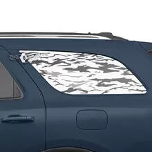 Pair Dodge Durango Side Rear Window Wrap Decal Vinyl Stickers