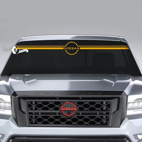 2 Nissan Decal Rocker Panel Bed Rear Fender Logo Line Trim Side Vintage ...
