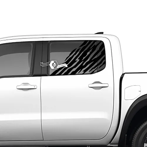 Pair Doors Window Nissan Frontier Destroyed Grange Vinyl Decals