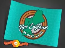 PAIR New England Granite State Proud State Pride Bumper Sticker Decal ...