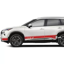 Pair Nissan Rogue Side Door Rocker Panel Stripes Sticker Decal Vinyl ...