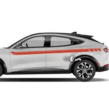Pair Ford Mustang MACH-E MACH E Doors Line Stripes Side Door Decal ...