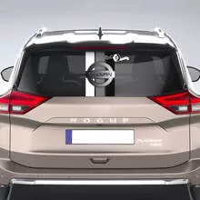Rear Window Decal for Nissan Rogue Vinyl Sticker Graphic Tri colors Stripes