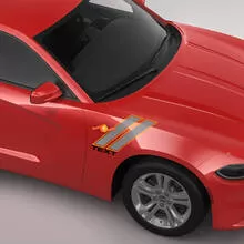 Dodge Charger Fender Hash Stripes Vinyl Decals