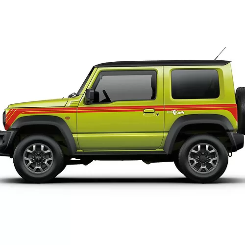 Suzuki JIMNY Vintage Retro Puls Stripes Doors decal sticker graphics