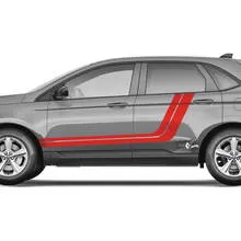 2x Side Ford Edge Doors Vinyl Stripes body decal vinyl graphics sticker