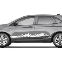 Side Mountains Vinyl Stripes for Musclecar Edge Doors – Car Decals