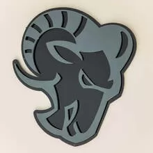 HellRam Ram 3D Badge Fender Badges Emblem