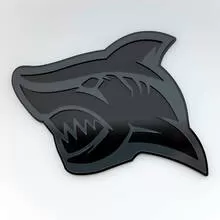 Shark 3D Badge Fender Badges Emblem