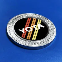 3D Toyota Yota Vintage TRD Racing Stripes Aluminum Emblem