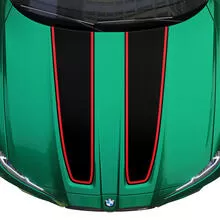 Hood and Trunk CS CSL style with outline stripe for BMW M4 M3 G82 G83 M ...