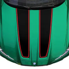Hood and Trunk CS CSL Style Stripe Decal for BMW M4 M3