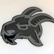 Angry Goat Custom 3D Badge Fender Badges Emblem