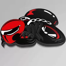 Custom 3D Badge HellBee Black Widow Spider Dodge Fender Badges Emblem