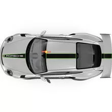 Porsche Stickers Hood and Roof Trunk Porsche 911 GT3 Racing Edition ...