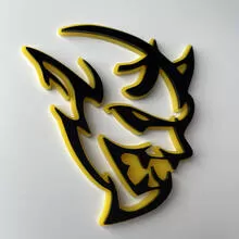 Custom 3D Badge Demon Dodge Charger Challenger logo Fender Badges Emblem