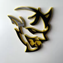 Custom 3D Badge Demon Dodge Charger Challenger logo Fender Badges Emblem