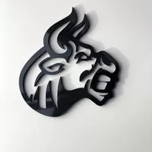 Custom 3D Badge Bull Angry logo Fender Badges Emblem