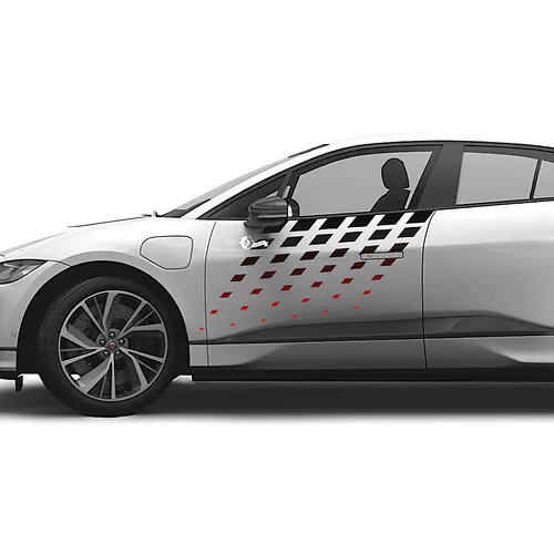 Jaguar I Pace Side Tattoo Stripes Graphics Doors decal Logo Lines sticker