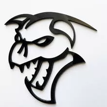 Hellcat Demon 3D Badge Black Fender Badges Emblem