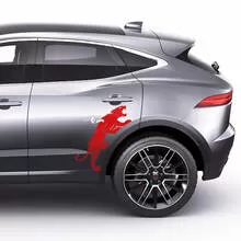 Jaguar Rear Side Wheel Arc Graphics decal Logo sticker