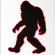 Yeti Sasquatch Bigfoot 3D Badge Fender Badges Emblem