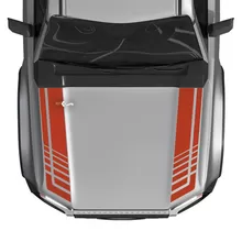 Toyota Land Cruiser Prado Hood Stripes Strobe Decals Sticker -Two-Color ...