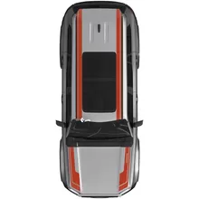 Toyota Land Cruiser Prado Hood and Roof Dual Stripes Rally Decals ...