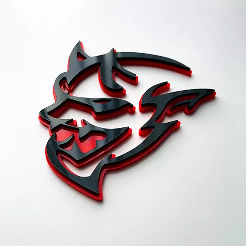 Dodge Demon Logo 2018 DODGE CHALLENGER Right Side Fender DEMON Badge