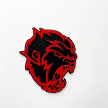 Angry Yeti Sasquatch Bigfoot 3D Fender Badges Emblem