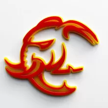 HellElephant 3D Badge Fender Badges Emblem