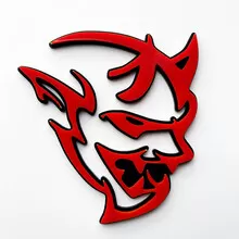Custom 3D Badge Demon Dodge Charger Challenger logo Fender Badges Emblem