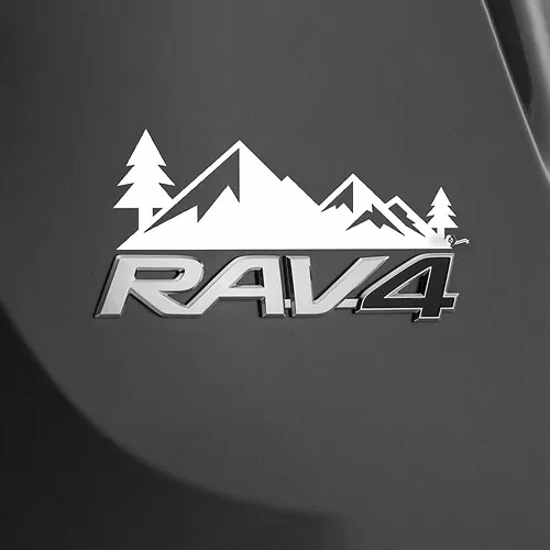 Pair of NEW TRD style RAV4 2019 2020 Toyota decal Camo Mountains