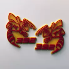 Hornet Bee 392 3D Badge - Custom Fender Badges Emblem for Cars & Trucks