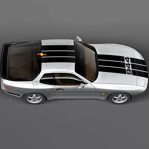 Porsche 911 Martin Side Stripes Kit Decal Sticker