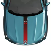 BMW X5 G05 Hood Central Gradient Stripe Decal Vinyl Sticker