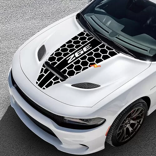 Hood Dodge 392 Challenger or Charger Hemi Vinyl Racing Decal Sticker